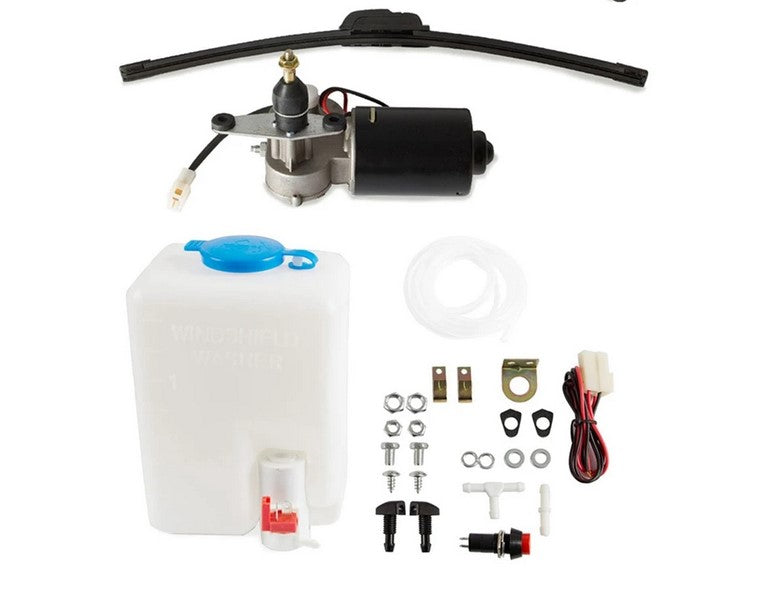 UNIVERSAL UTV ELECTRIC WINDSHIELD WIPER MOTOR KIT WITH WATER SPRAY ...