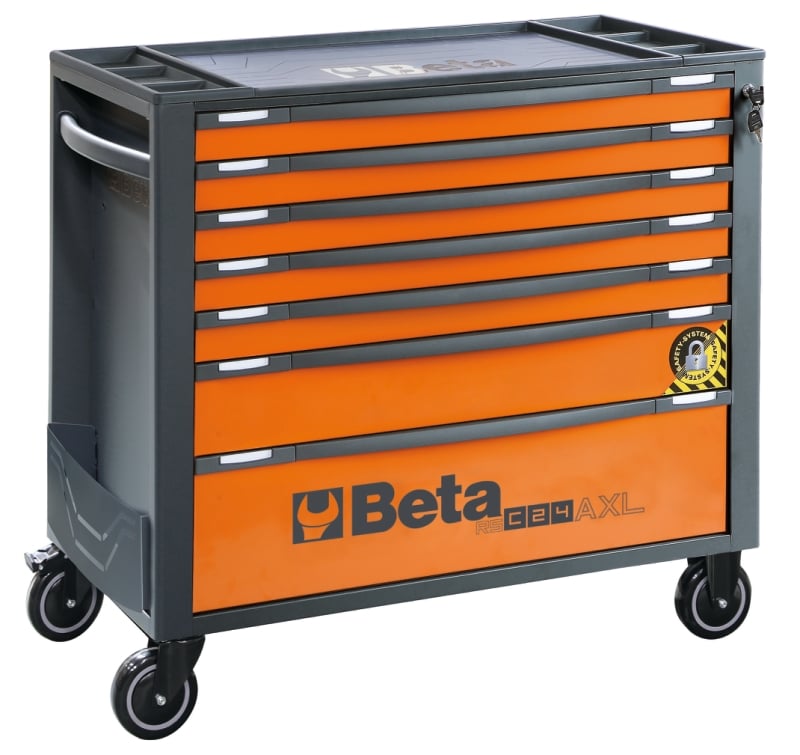 Mobile Roller Cab 7 Drawers Anti-Tilt System Long Model 1000kg Capacit ...